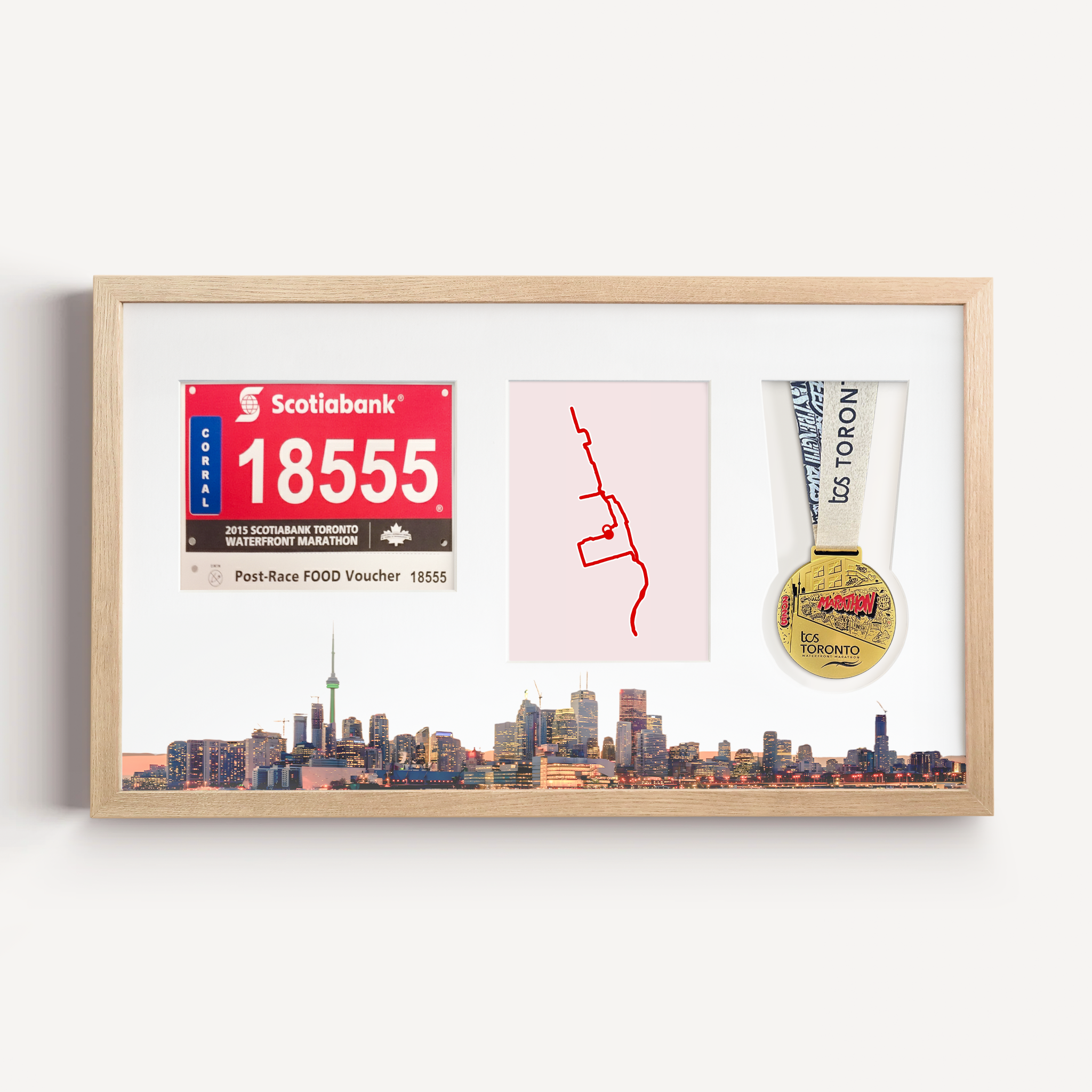 Toronto Medal, Race Map & Bib Display Frame - Official – Marathon ...